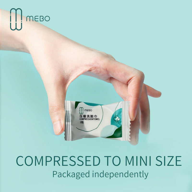 20pcs/bag Compressed Towel Small Portable Disposable Face Cleansing Tr ...